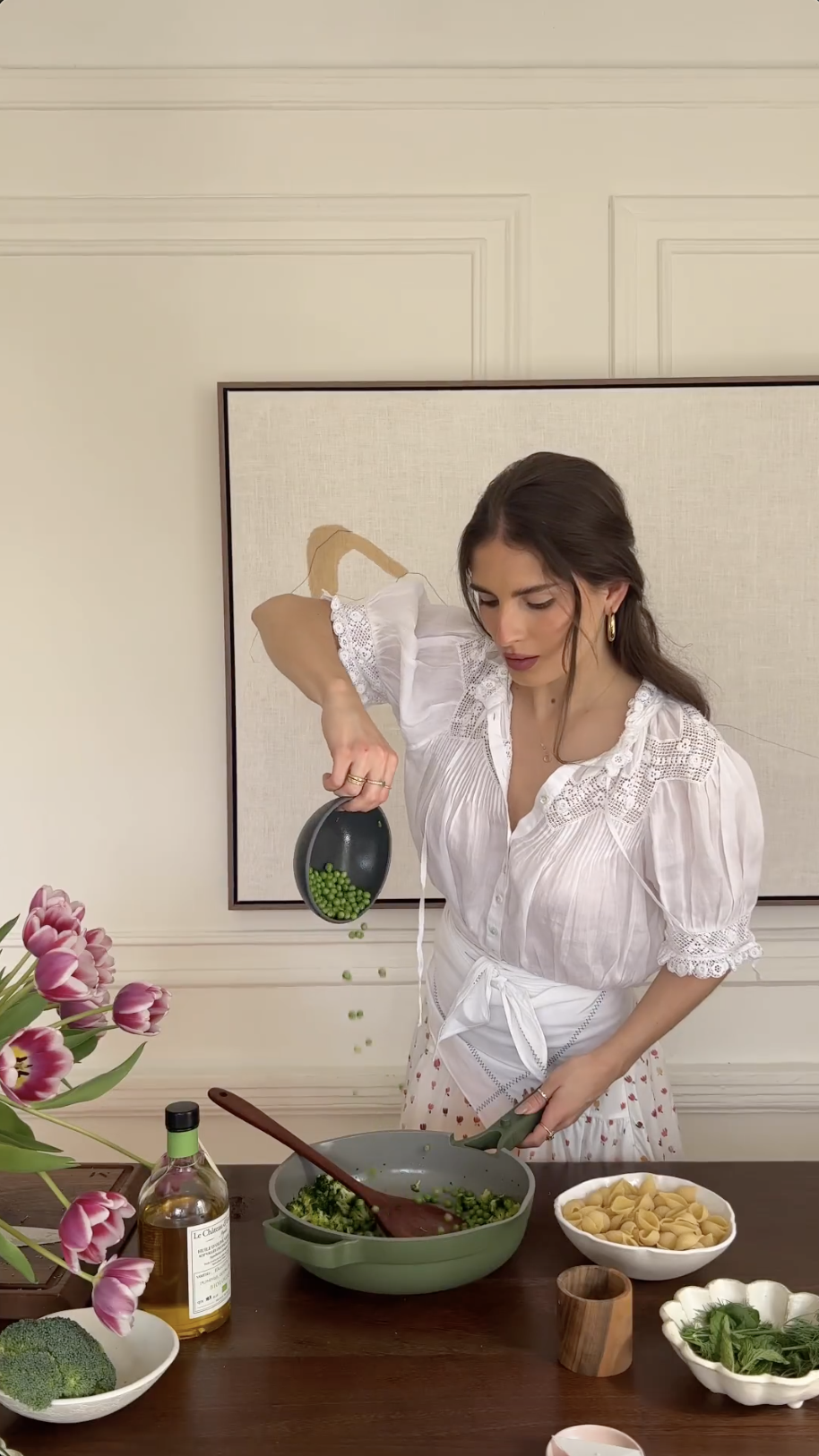 Pea and Broccoli Spring Pasta — Chloé Crane-Leroux