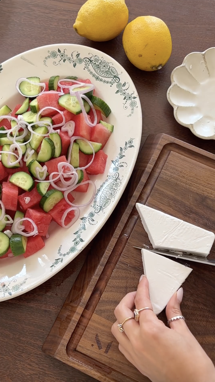 Watermelon Cucumber Salad — Chloé Crane-Leroux