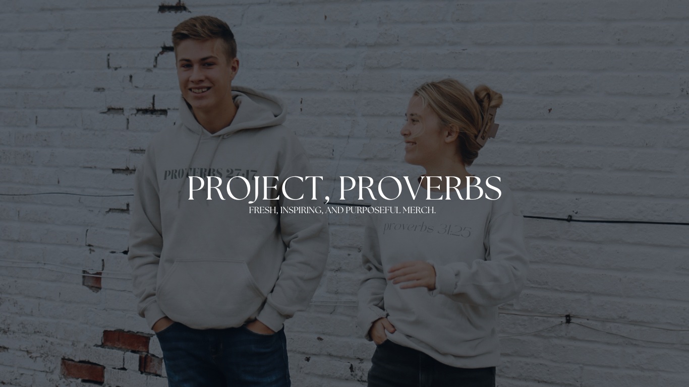 Project, Proverbs Merch — Mindset Merch