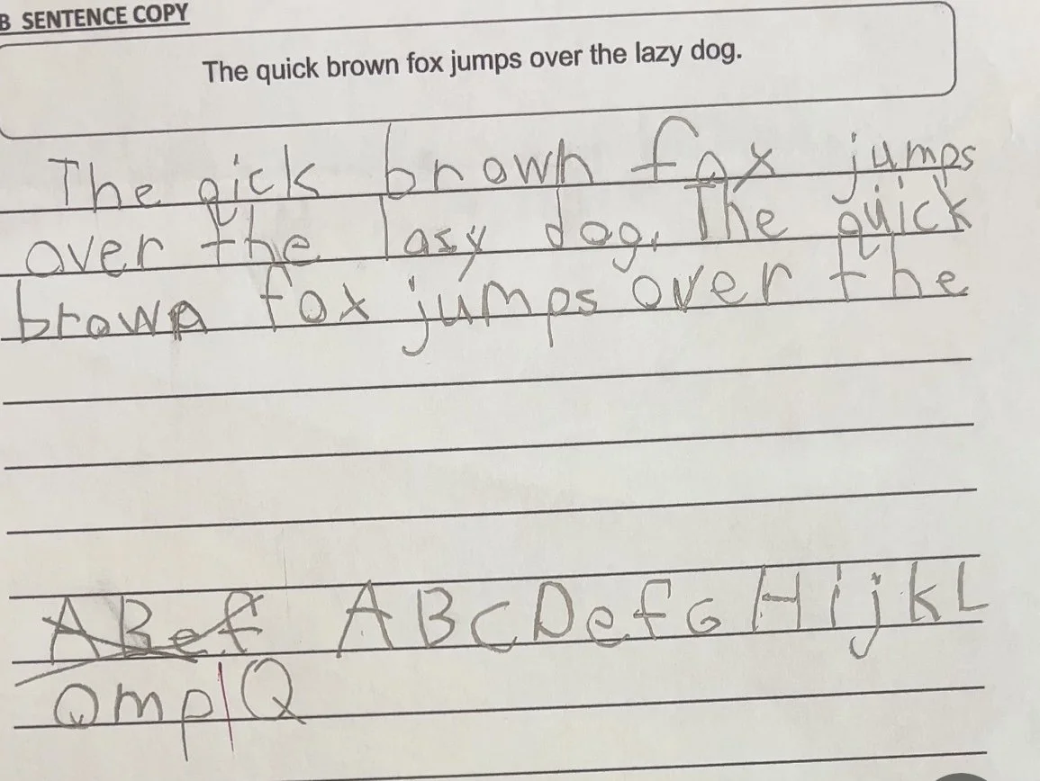 Dysgraphia Characteristics, Diagnosis, and Examples of Writing — Clever ...