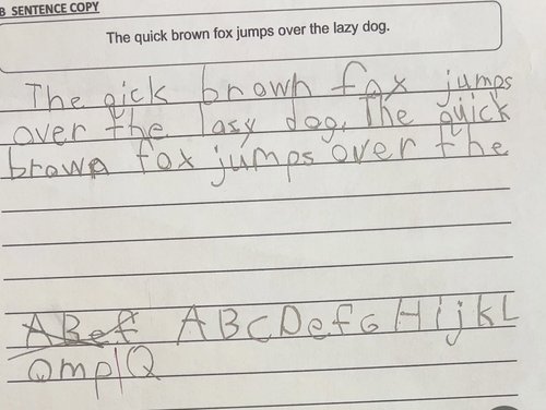 Dysgraphia Characteristics, Diagnosis, and Examples of Writing — Clever ...