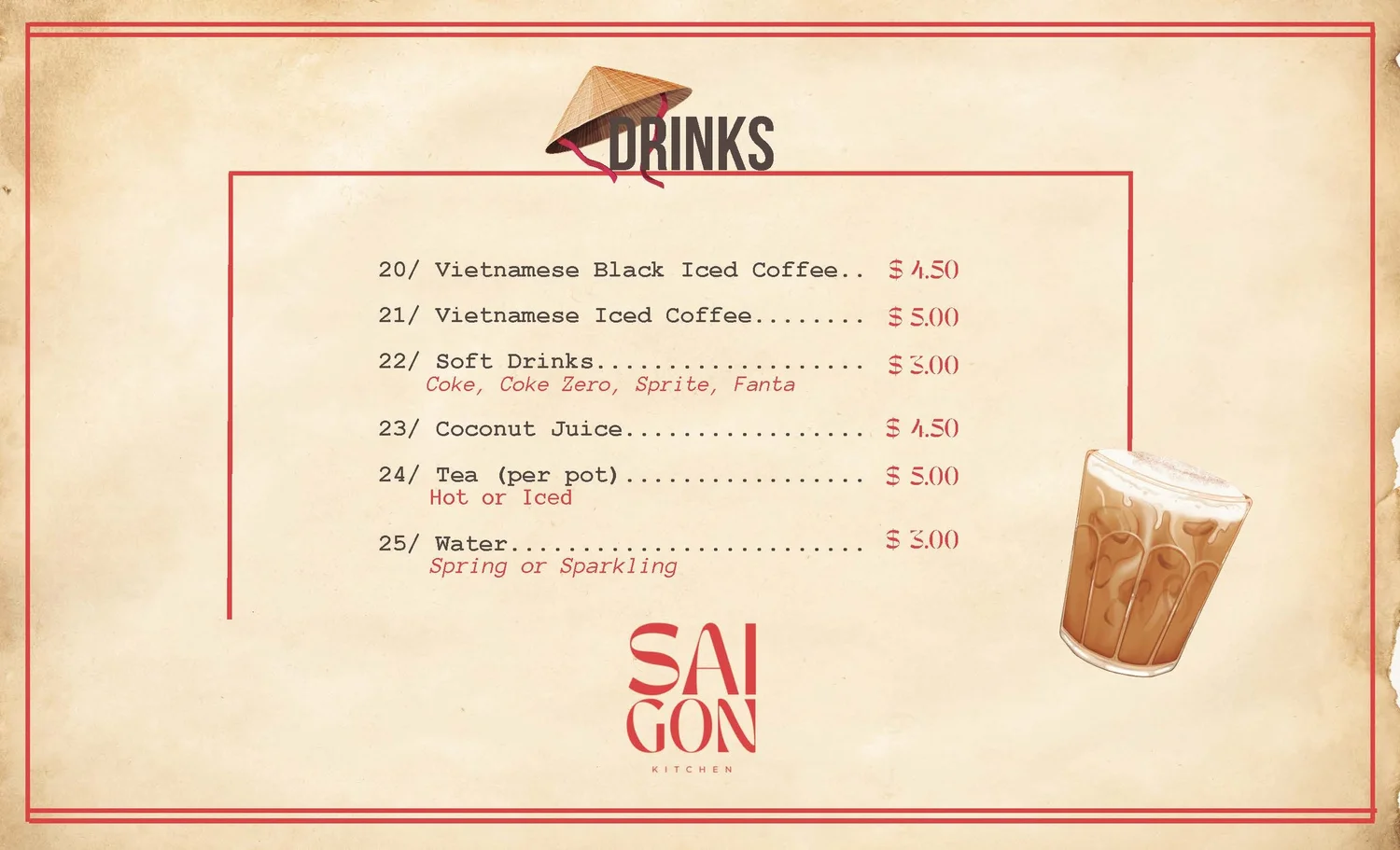 Lunch and Drinks — Saigon Kitchen