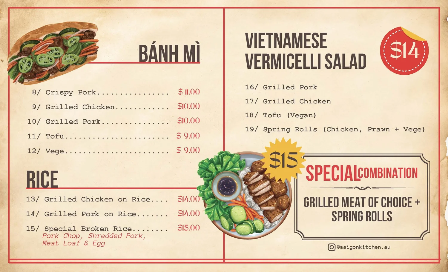 Lunch and Drinks — Saigon Kitchen