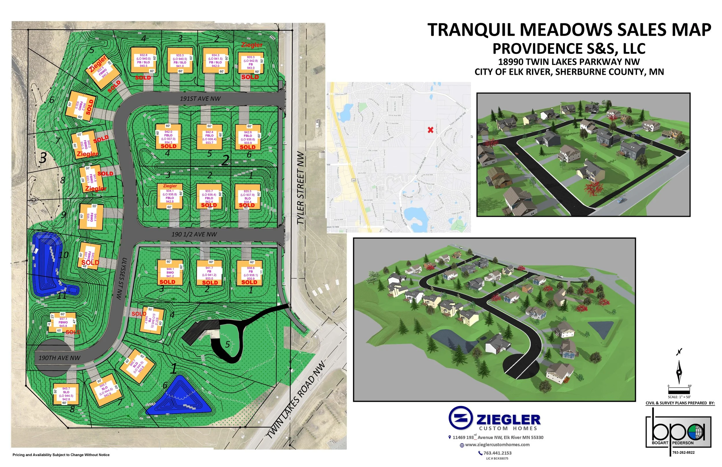 Housing developments: Lots & Land in Central MN — Ziegler Custom Homes
