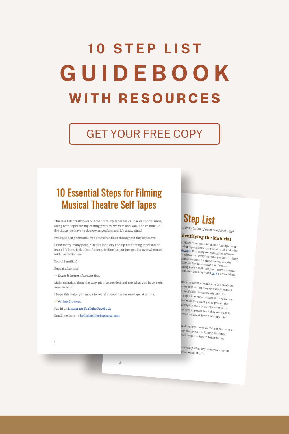 Navigating the New Era of Musical Theater Auditions — Ashlee Espinosa