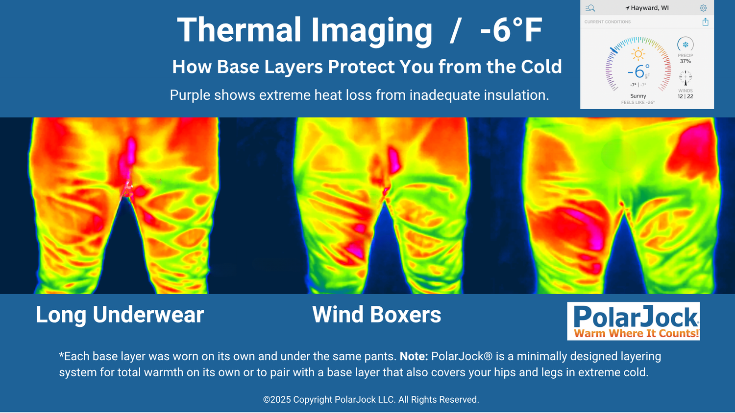 men's cold weather base layer technology — PolarJock®
