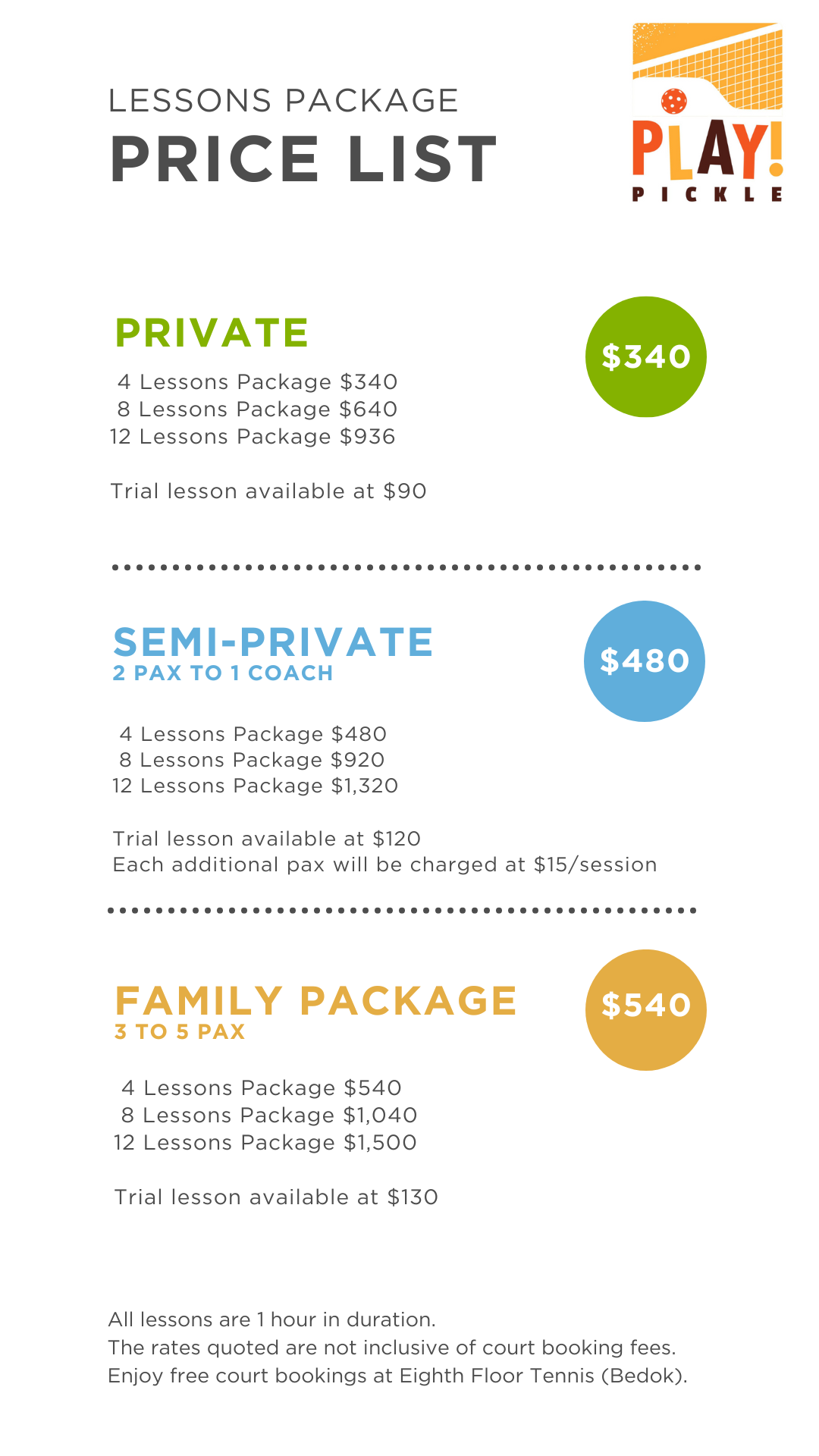 Adult Private Pickleball Classes — Play! Pickle