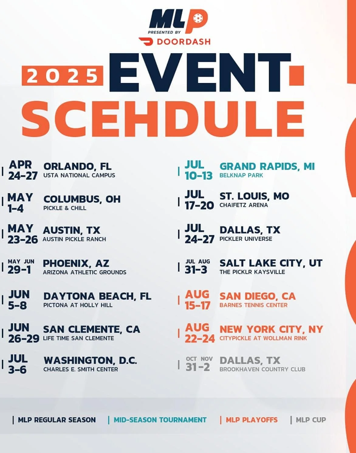 Major League Pickleball Shakes Up 2025 Schedule With Daytona Beach ...
