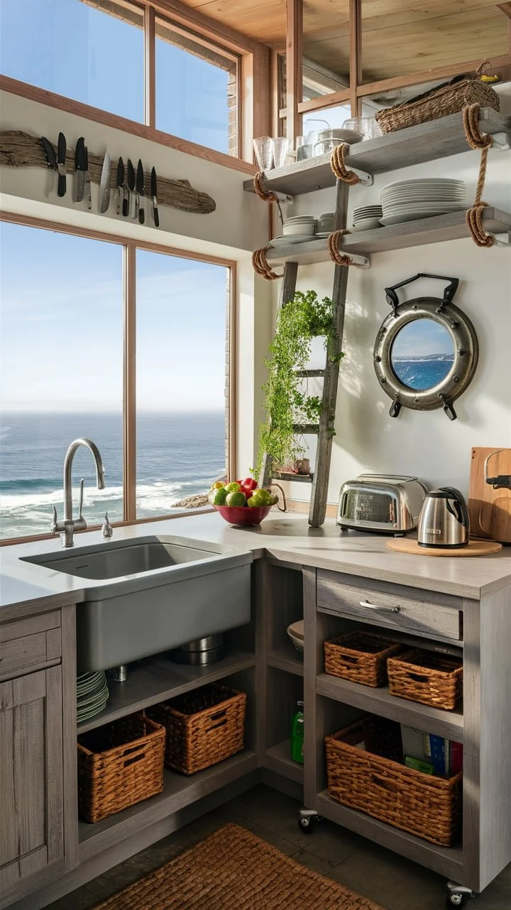 35 Small Coastal Kitchen Ideas to Maximize Your Space — Celeste's ...