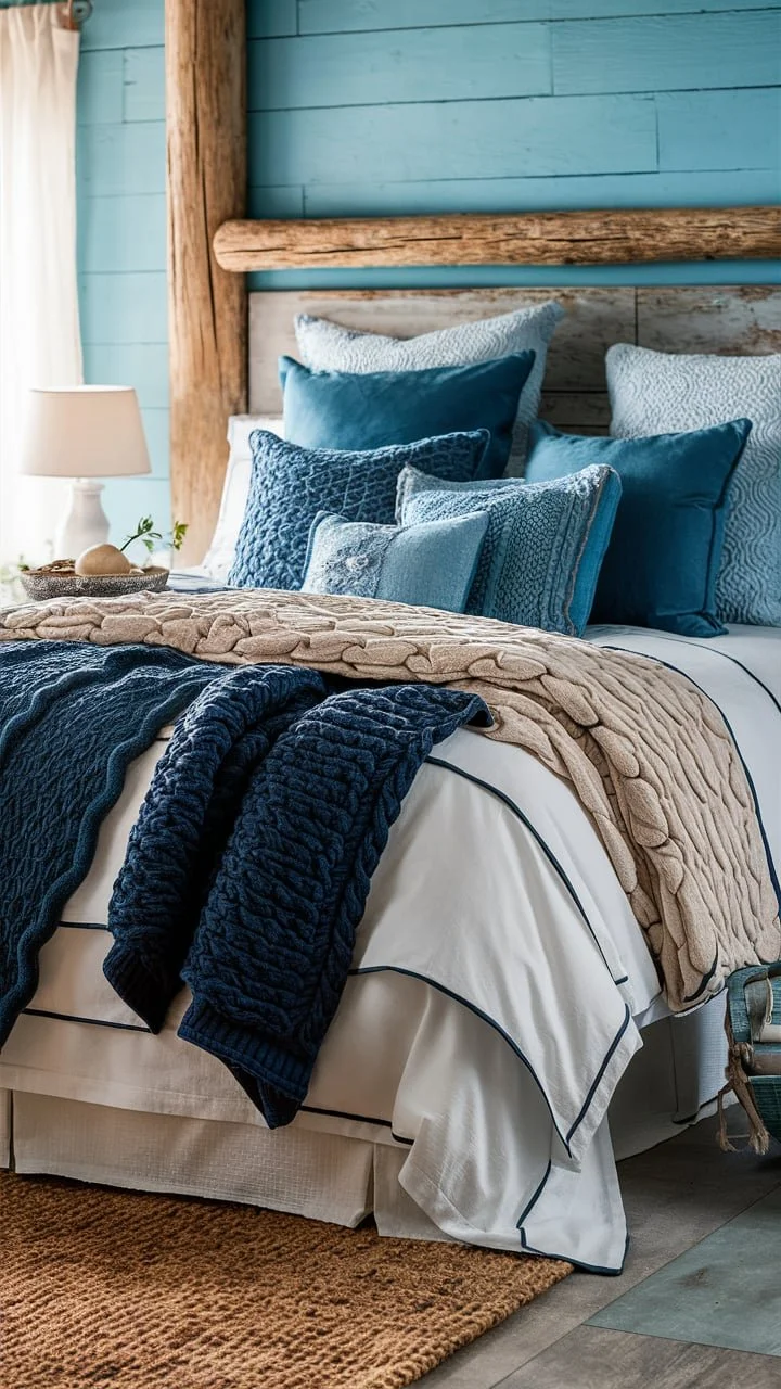 20 Inspiring Ideas to Creating the Perfect Coastal Blue Bedroom ...