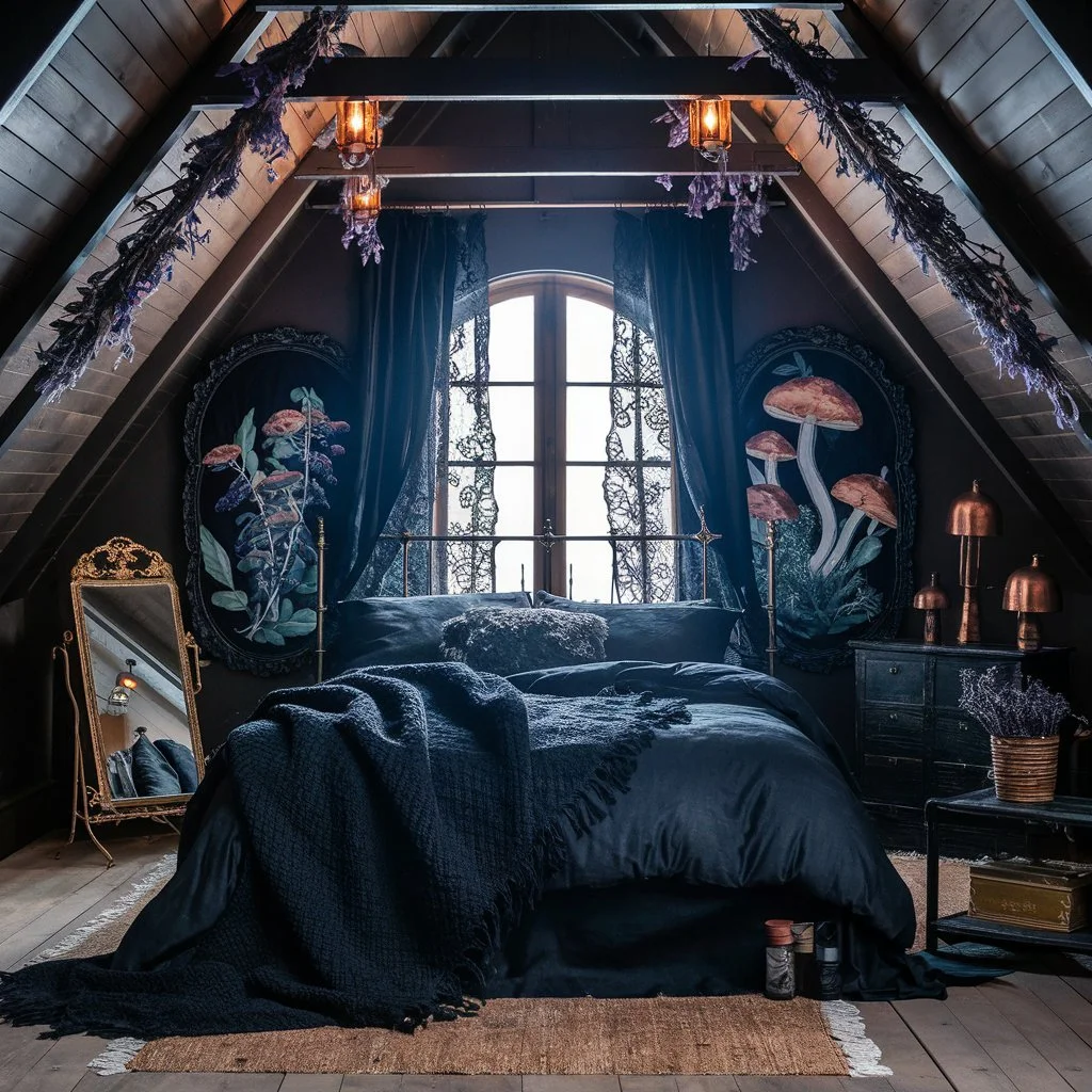 20+ Dark Cottagecore Moody Bedrooms — Celeste's Coastal Cottage