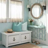 Small Coastal Entryway Bench Ideas with Storage — Celeste's Coastal Cottage