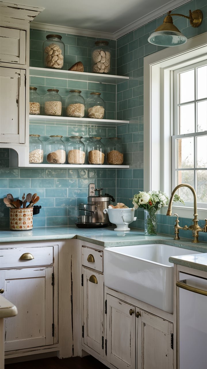 15 Vintage Coastal Kitchen Ideas: Achieving the Cottage by the Sea Look ...