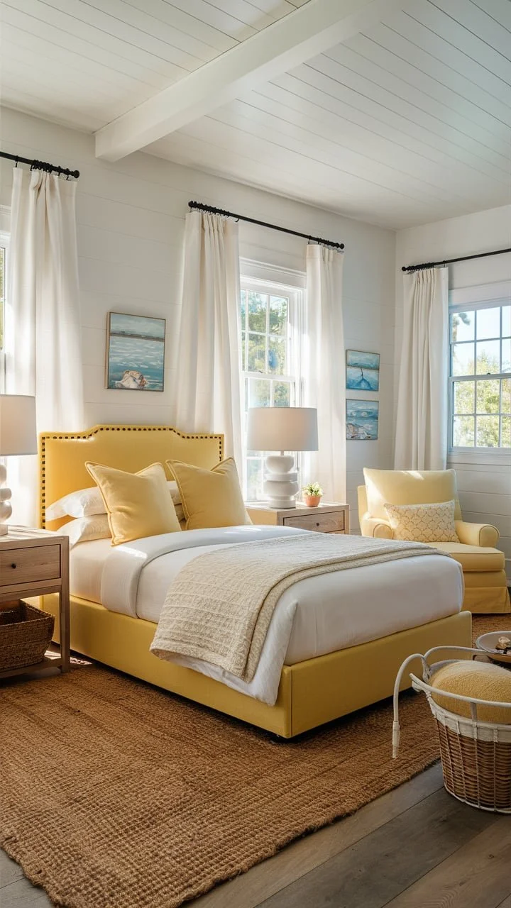 Bringing Sunshine to the Coast: Designing a Yellow Coastal Cottage ...
