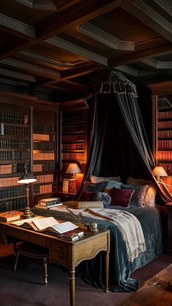 Dark Academia Bedroom: How To Create An Intimate Scholarly Sanctuary ...