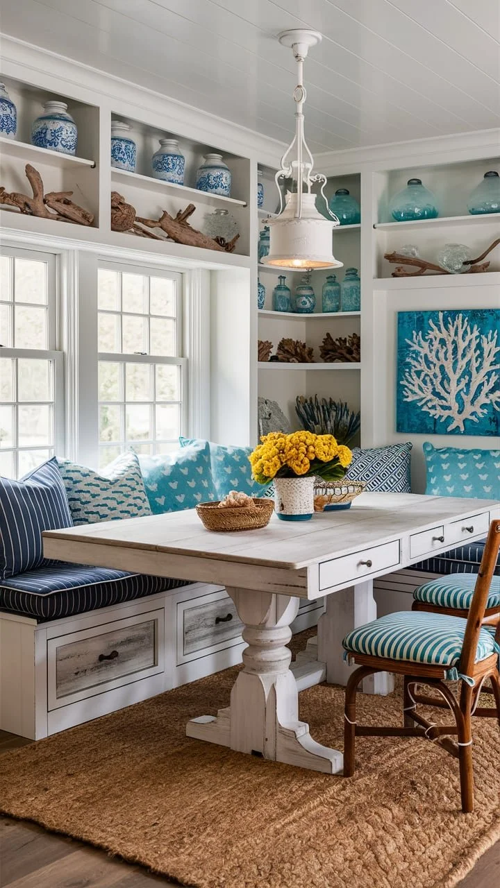 33 Coastal Breakfast Nook Ideas — Coastal Cottage by Celeste