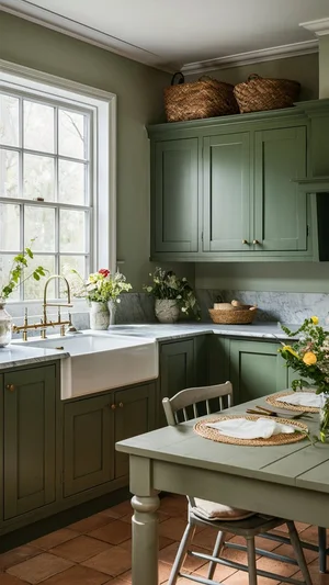 22 Serene Green Cottage Kitchen Ideas — Coastal Cottage by Celeste