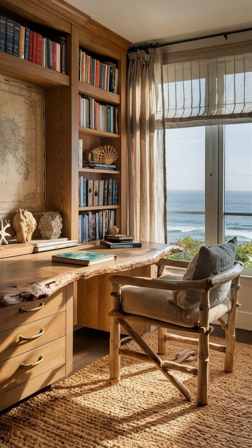 Charming Workspace Edition: Cozy Coastal Cottage Offices — Celeste's ...
