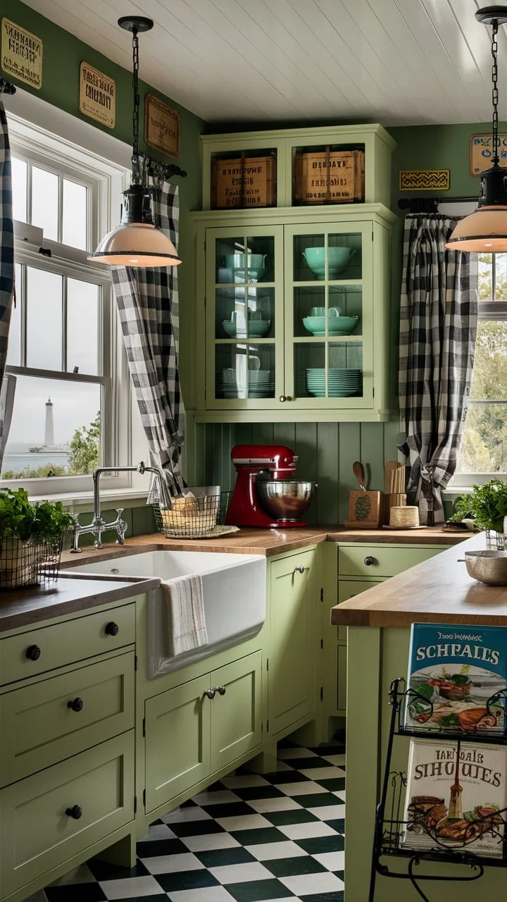22 Serene Green Cottage Kitchen Ideas — Coastal Cottage by Celeste