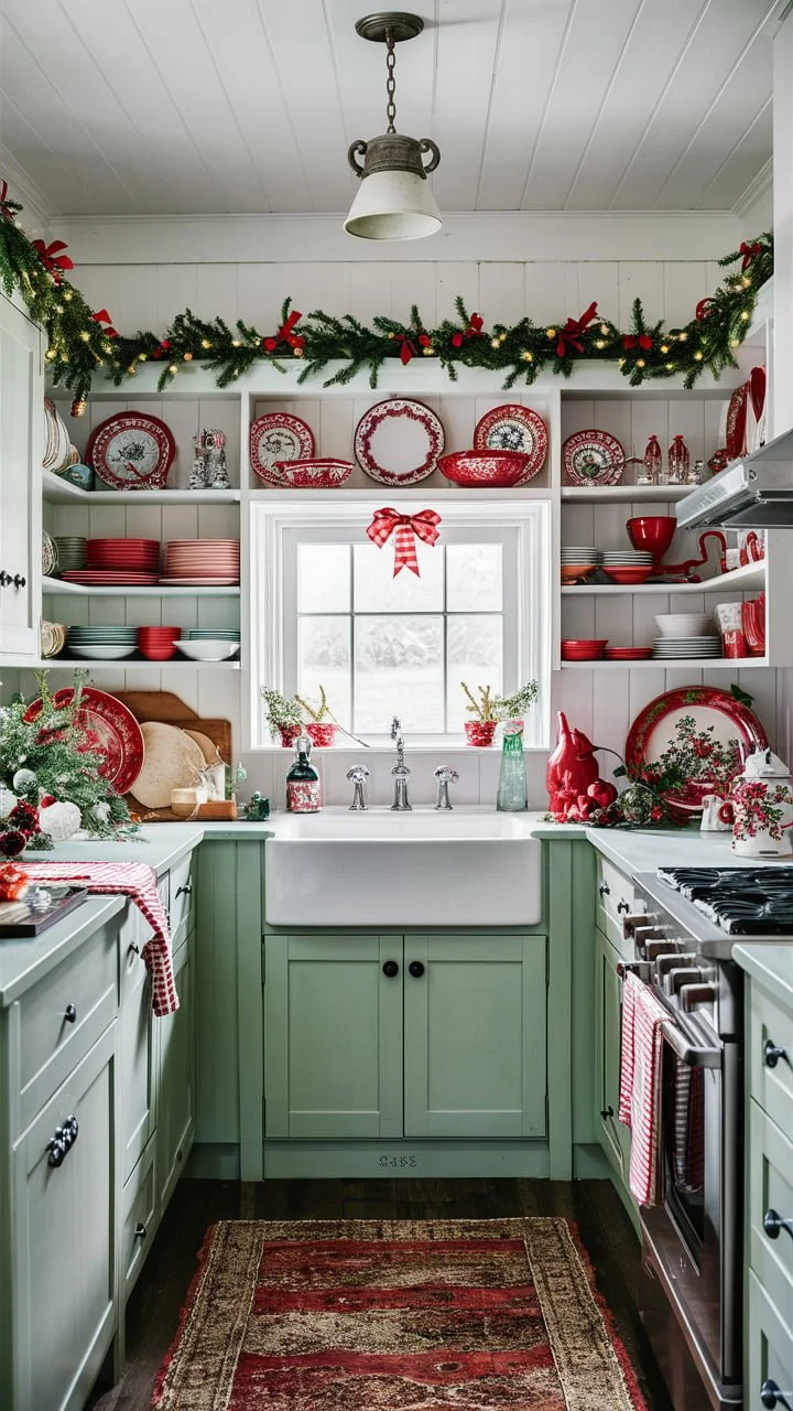 Stunning Coastal Cottage Kitchens Decked Out for Christmas — Celeste's ...