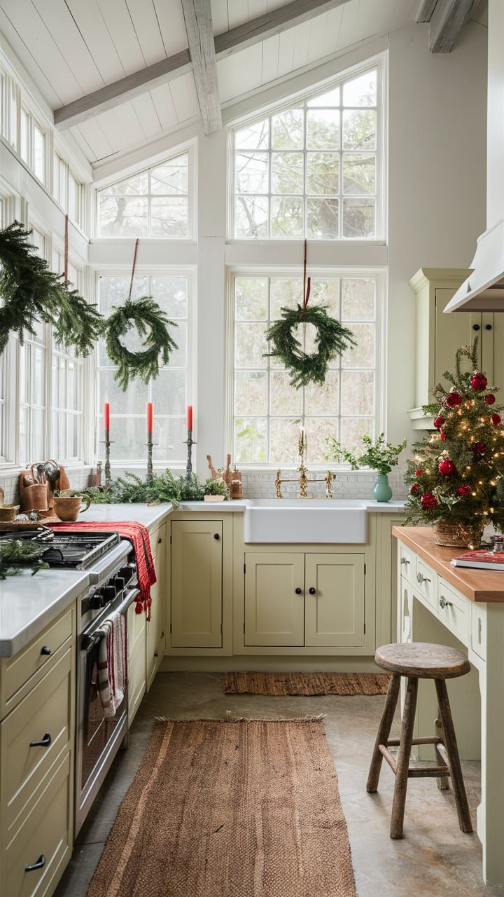 Stunning Coastal Cottage Kitchens Decked Out for Christmas — Celeste's ...