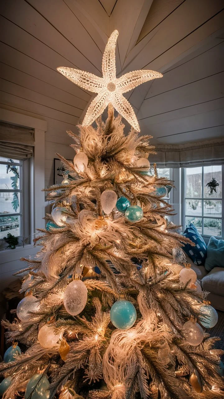 10 Stunning Coastal Christmas Tree Decoration Ideas — Coastal Cottage ...