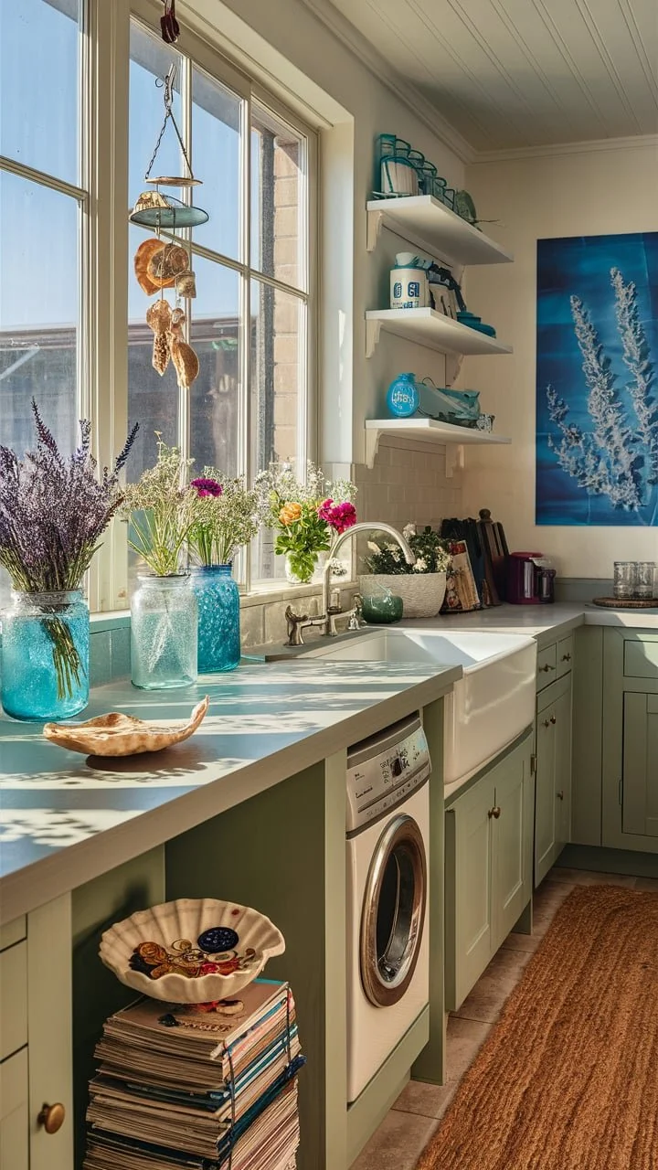 15 Coastal Chic Laundry Room Ideas — Coastal Cottage by Celeste