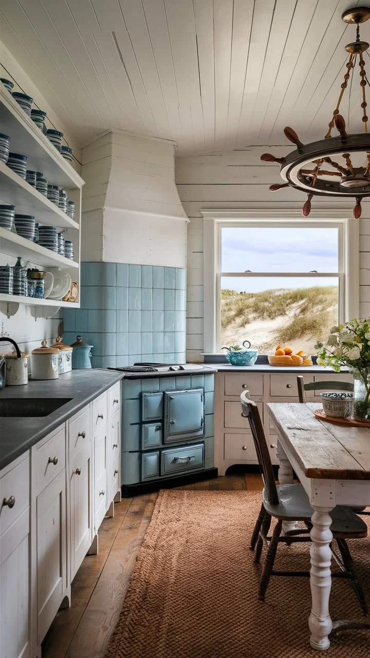 15 Vintage Coastal Kitchen Ideas: Achieving the Cottage by the Sea Look ...