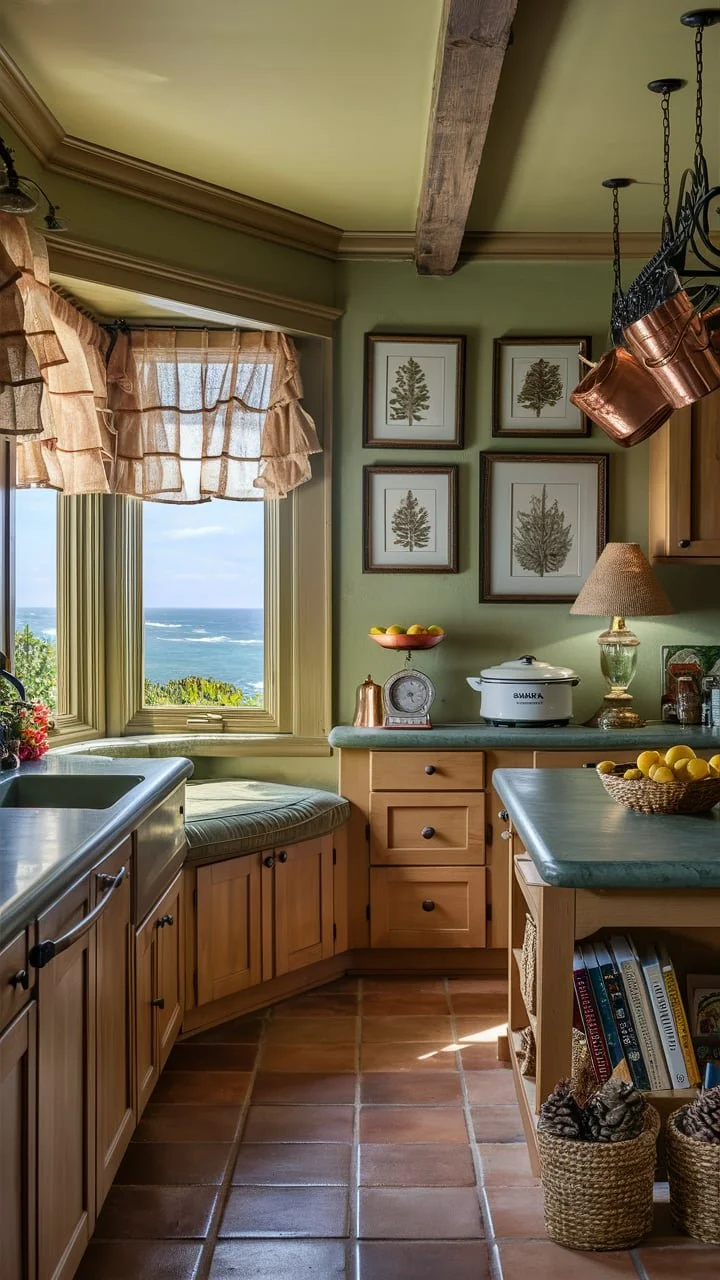 22 Serene Green Cottage Kitchen Ideas — Celeste's Coastal Cottage
