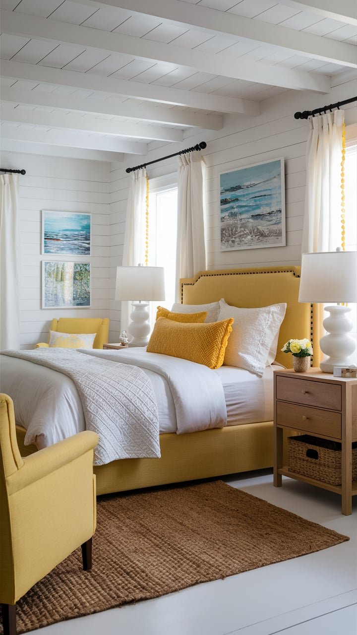 Bringing Sunshine to the Coast: Designing a Yellow Coastal Cottage ...