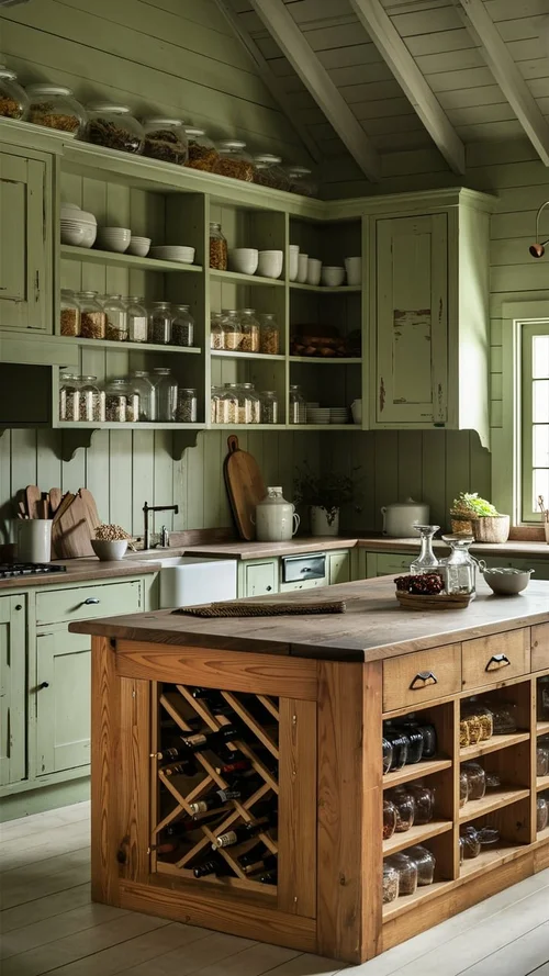 22 Serene Green Cottage Kitchen Ideas — Coastal Cottage by Celeste