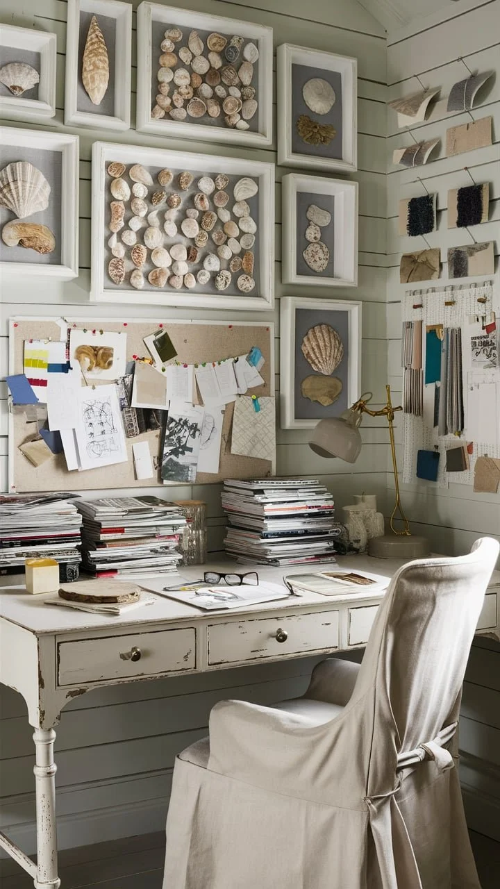 Charming Workspace: Cozy Coastal Cottage Office Designs — Coastal ...