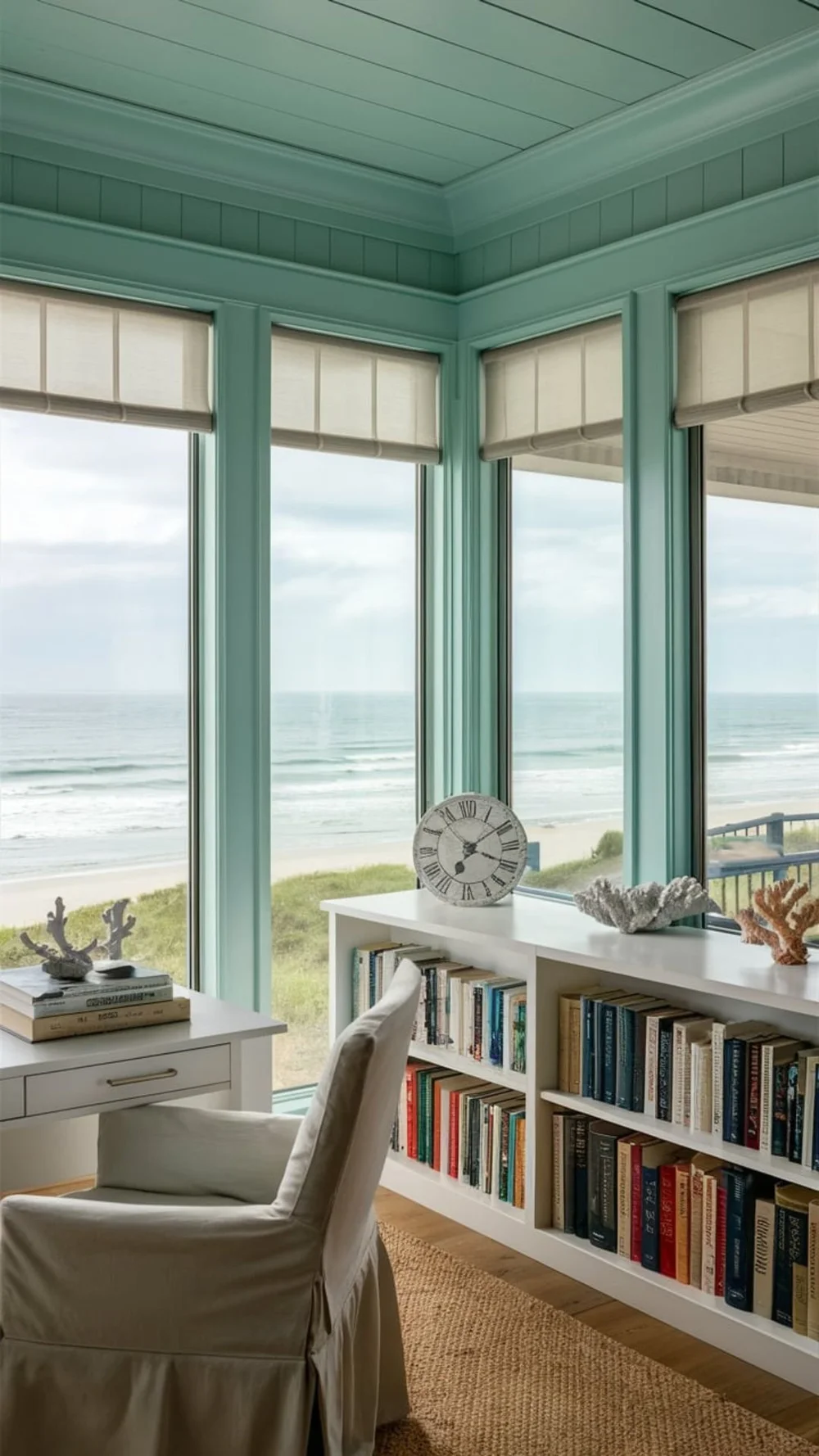 Charming Workspace Edition: Cozy Coastal Cottage Offices — Celeste's ...