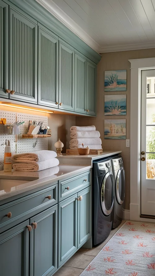 15 Coastal Chic Laundry Room Ideas — Coastal Cottage by Celeste