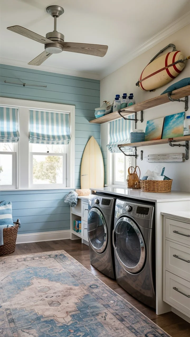 15 Coastal Chic Laundry Room Ideas — Coastal Cottage by Celeste