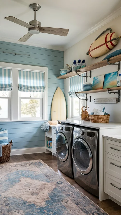 15 Coastal Chic Laundry Room Ideas — Coastal Cottage by Celeste