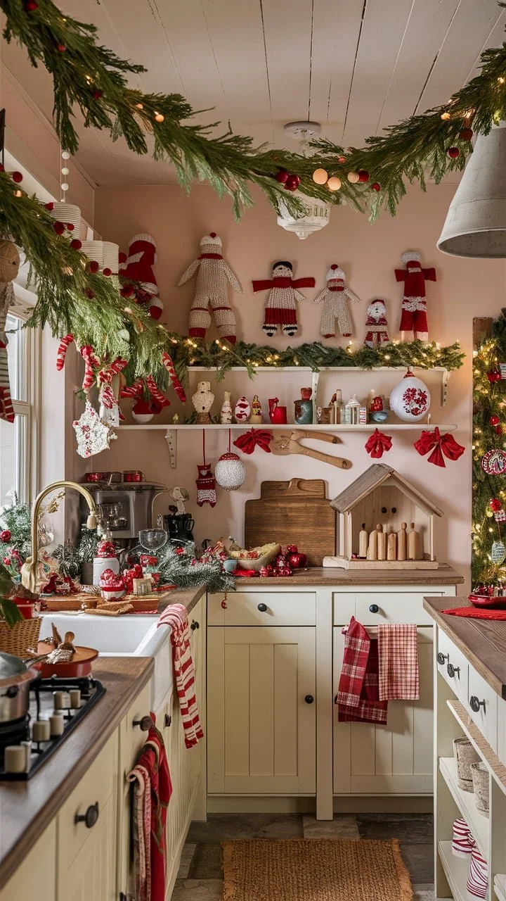 Stunning Coastal Cottage Kitchens Decked Out for Christmas — Celeste's ...