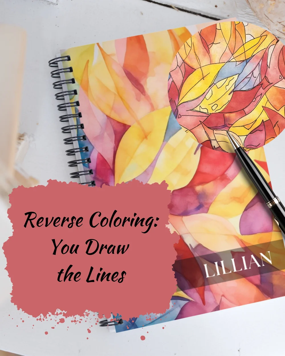 Winter Reverse Coloring -- 40 Stunning Pages, Instant Download PDF ...