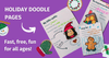 Holiday Doodle Pages: Draw Your Merry Masterpiece | UnchainedBrainz ...