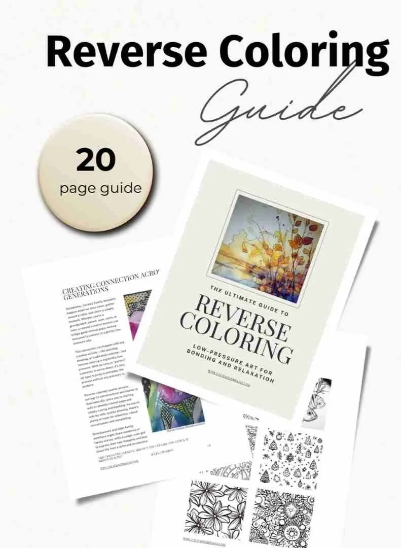 Free Fall Reverse Coloring Pages PDF Download Relaxing Art Printables ...