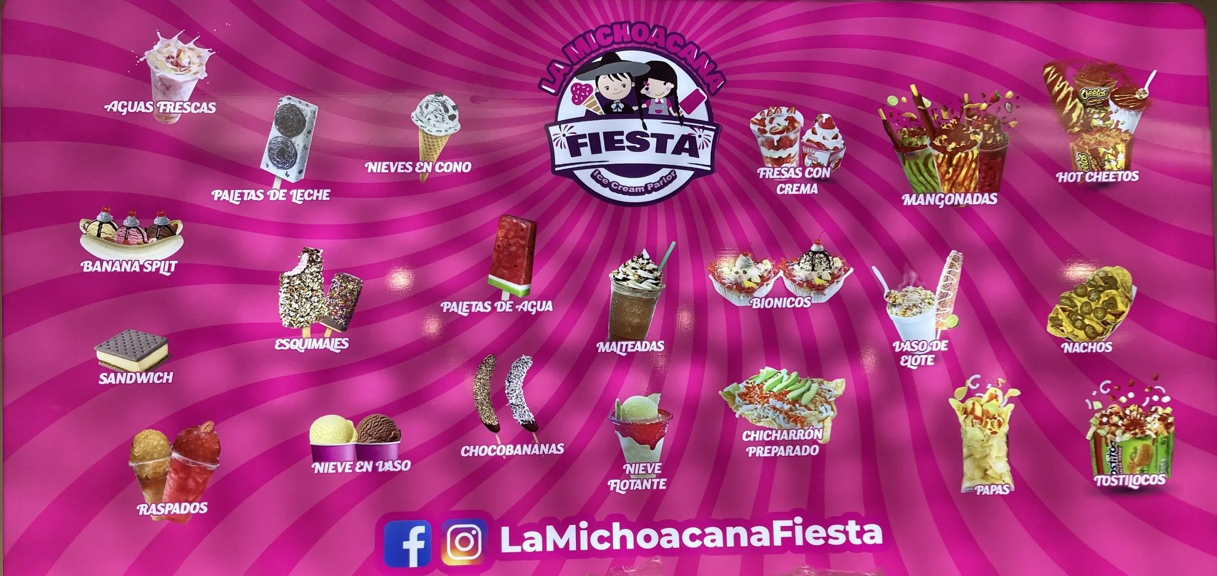 Menu — La Michoacana Fiesta