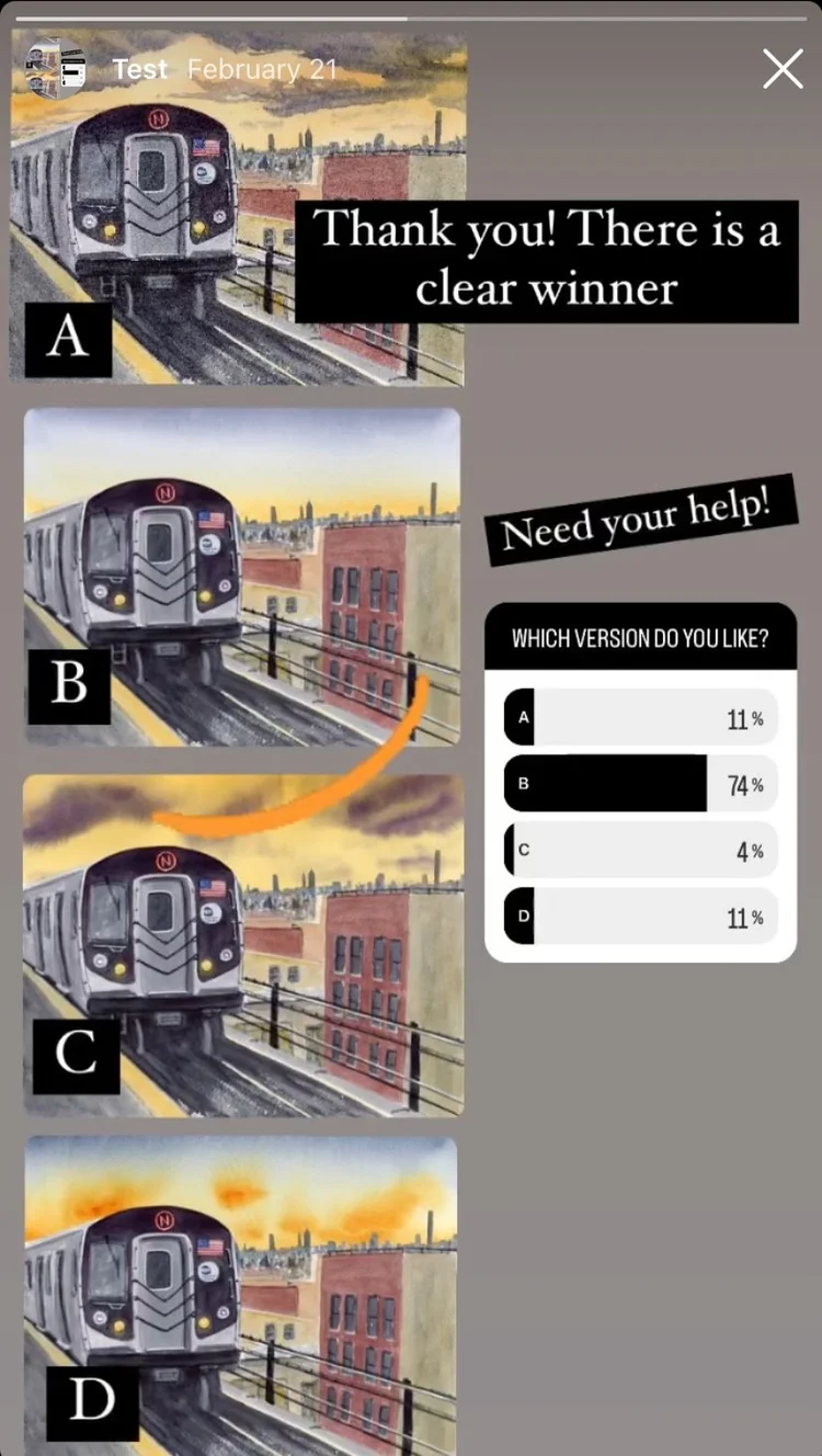 Digital to the rescue: How I fixed my NYC subway painting — Pintalustika