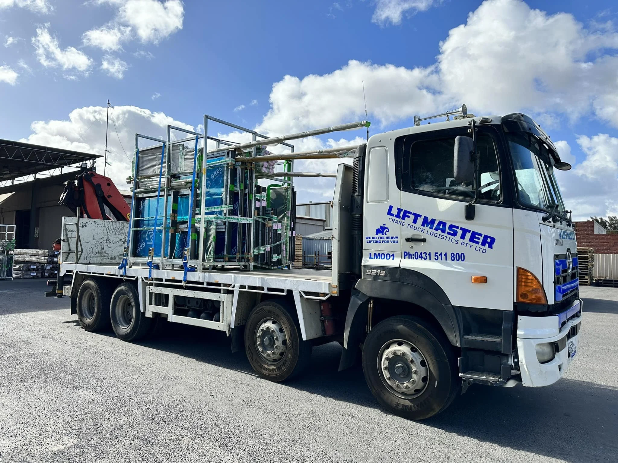 Lift Master Crane Truck Logistics Adelaide