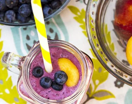 Blues Buster Blueberry Peach Smoothie - The Dairy Alliance