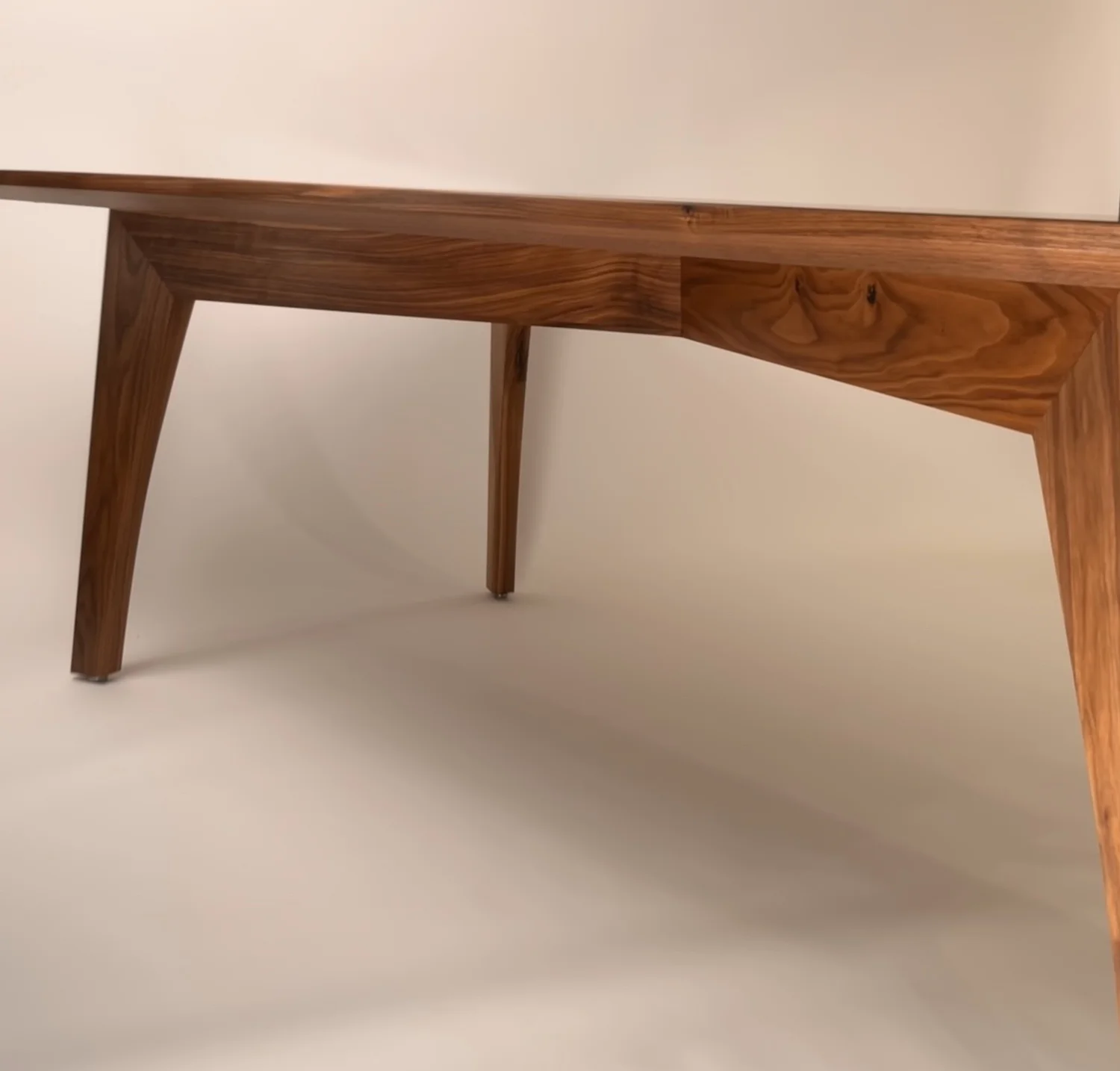 Mid Century "Cross" Dining Room Table — Motor City Woodshop Studio