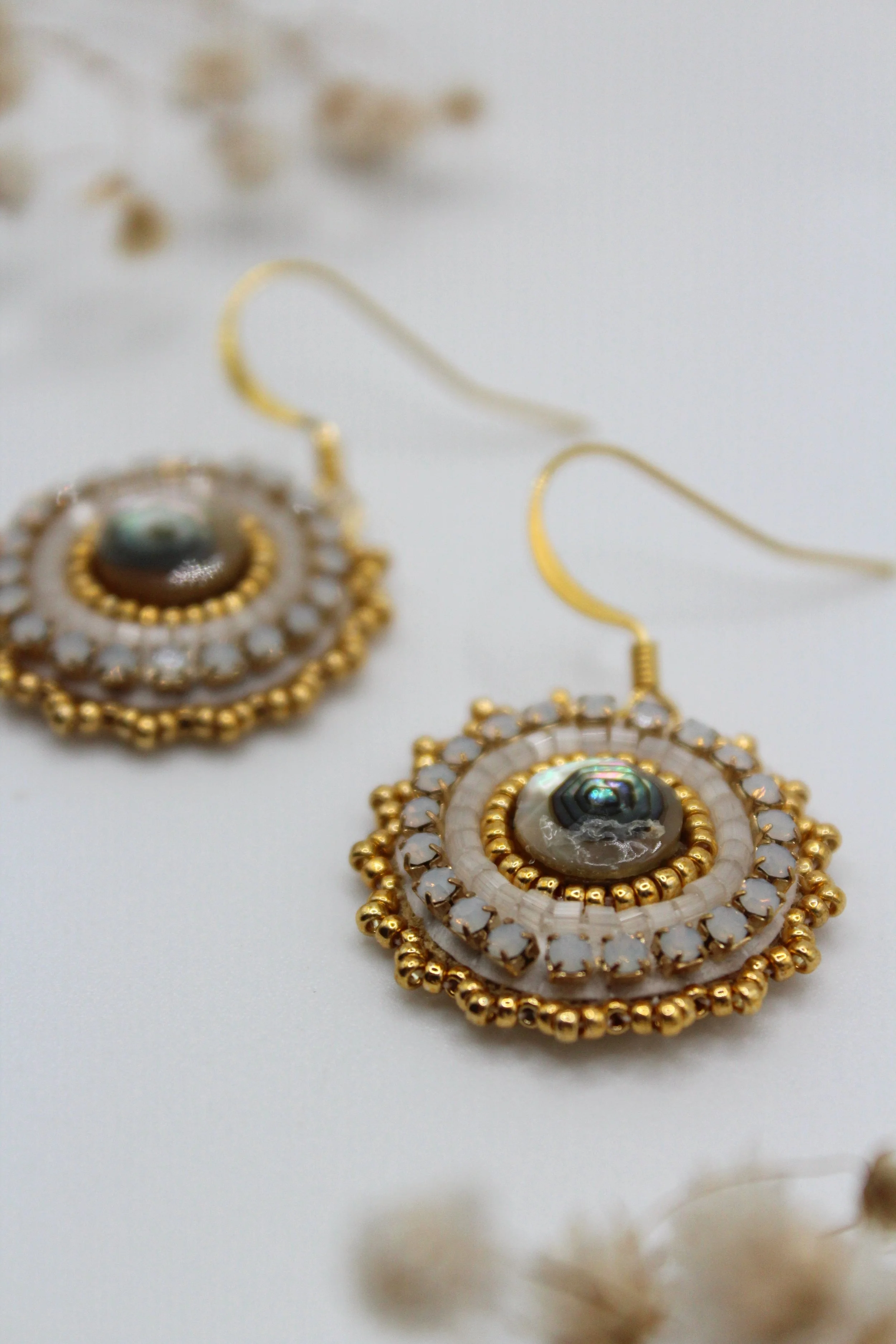 Abalone Shimmmer drops (dark) — Infinity Beads