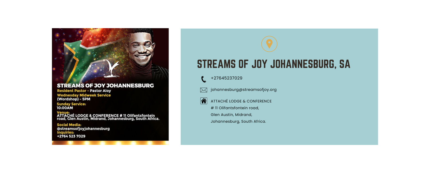 OUR LOCATIONS — STREAMS OF JOY LONDON