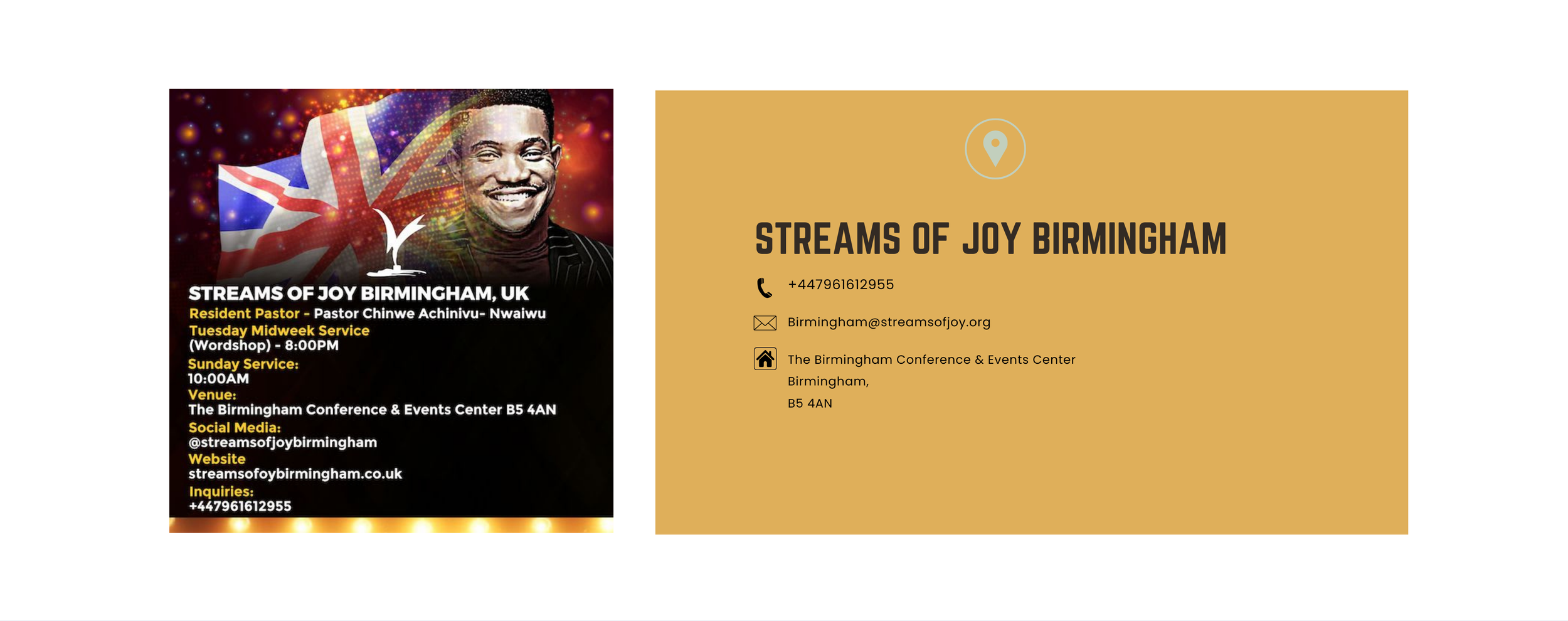 OUR LOCATIONS — STREAMS OF JOY LONDON