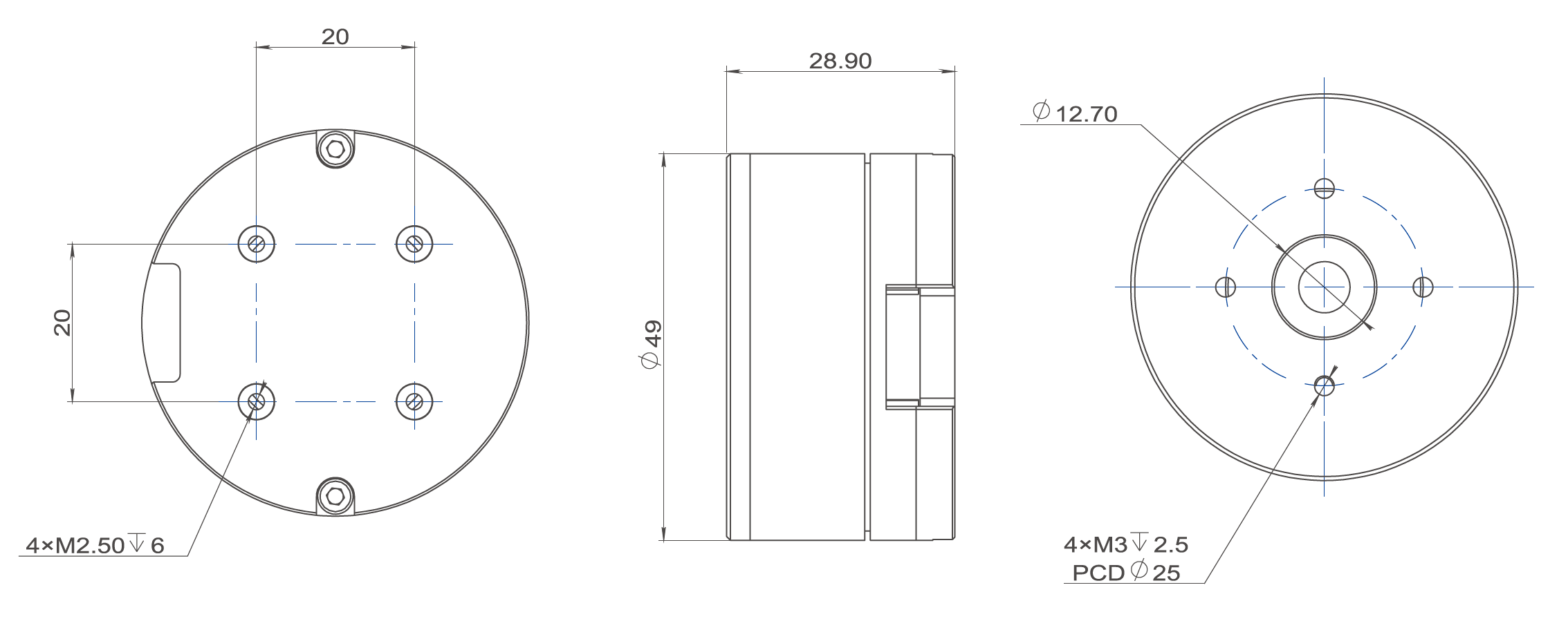 L-5010 - Dimensions — Dings Motion USA