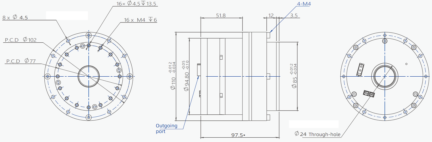 RH-25 Dimensions — Dings Motion USA